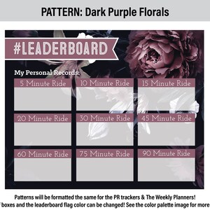 PR Tracker for Home Riders Reusable Workout Planner Dry Erase PR ...