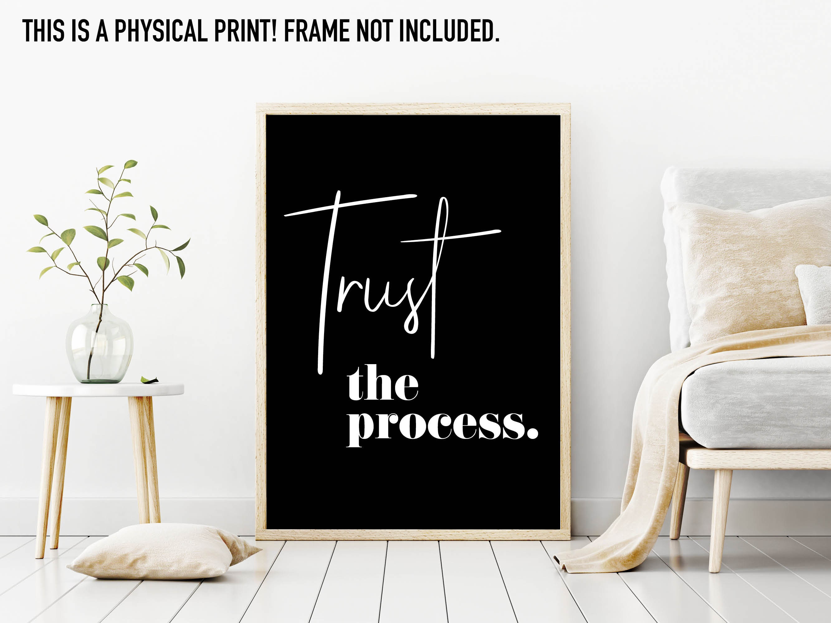 Trust the Process Art Print Gym Poster Workout Inspiration - Etsy