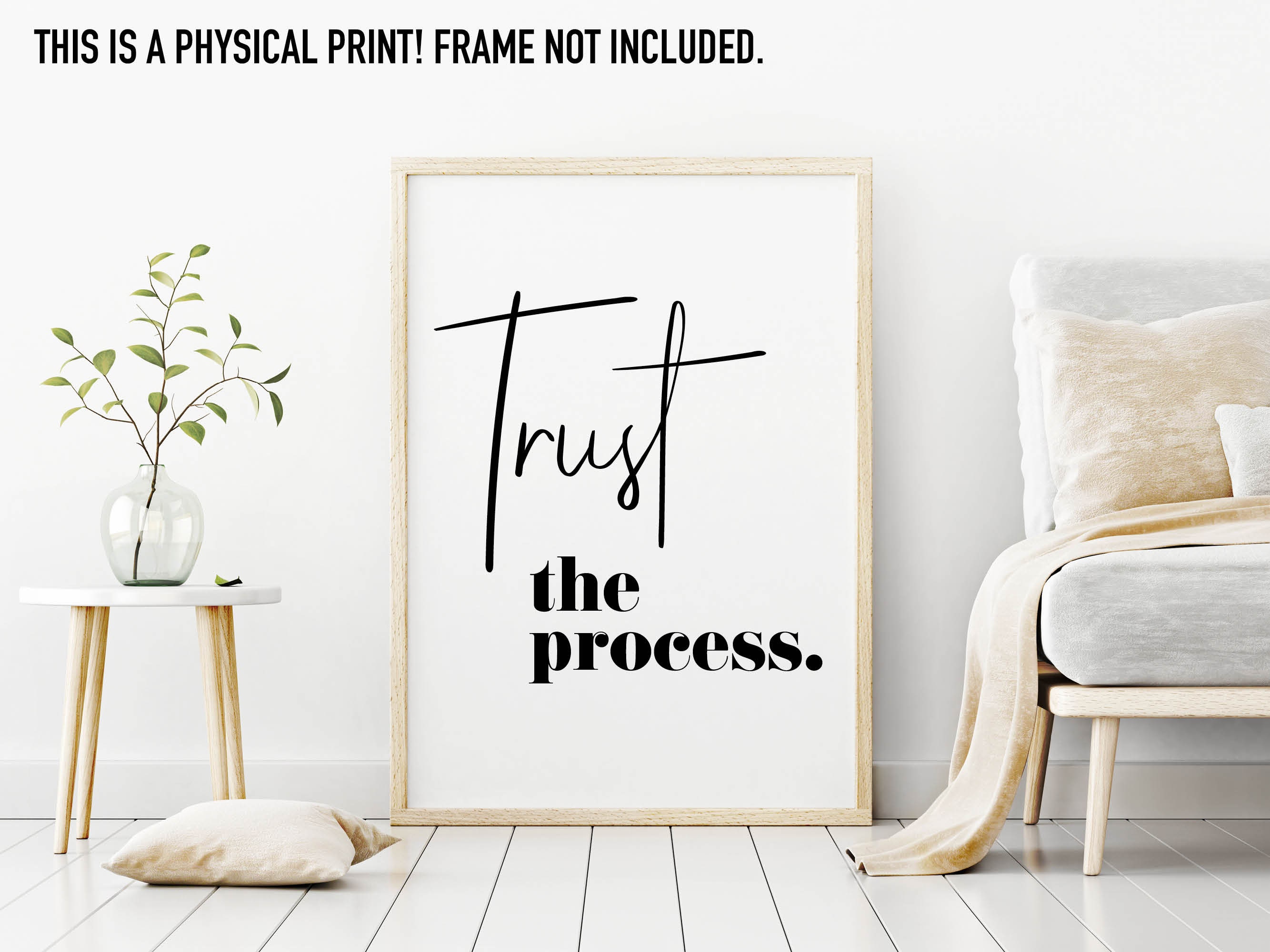 Trust the Process Art Print Gym Poster Workout Inspiration - Etsy