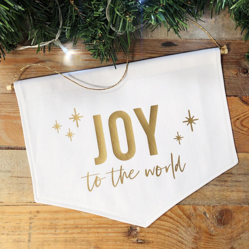Joy to the World Banner - Etsy
