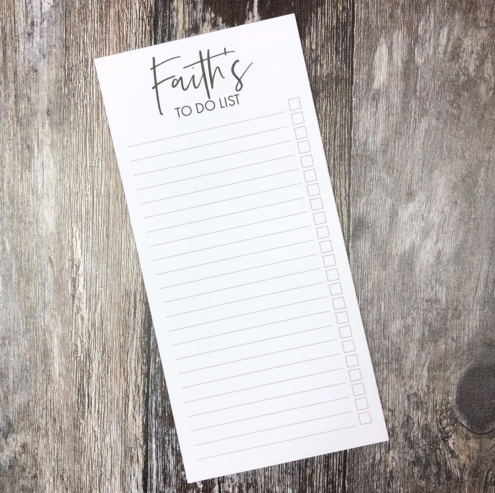Personalised To-do List, Handmade DL Notepad, Tick Box to Do List ...