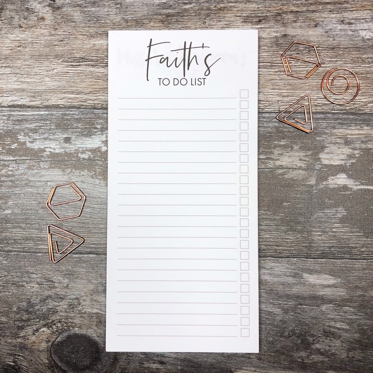 Personalised To-do List, Handmade DL Notepad, Tick Box to Do List ...