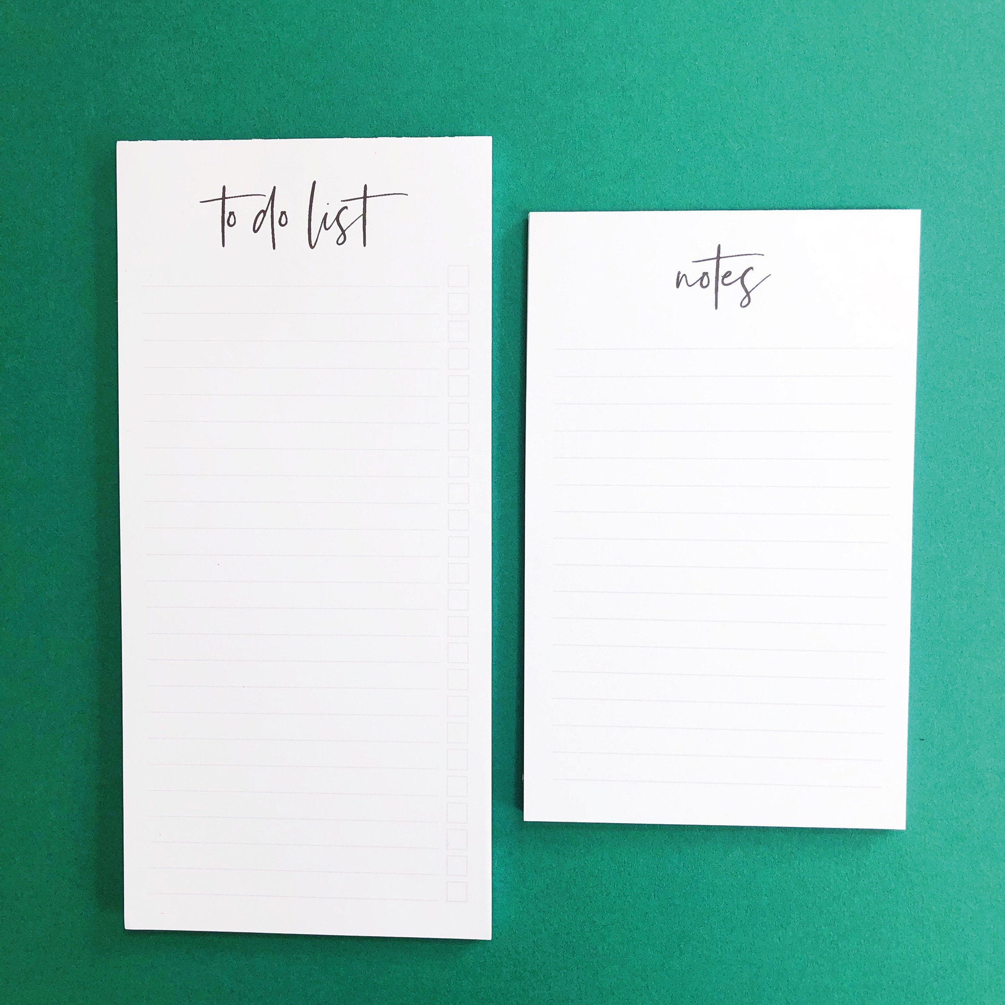 To-do List and Notes 2 Pack Notepad, Handmade DL Notepad, Tick Box to ...
