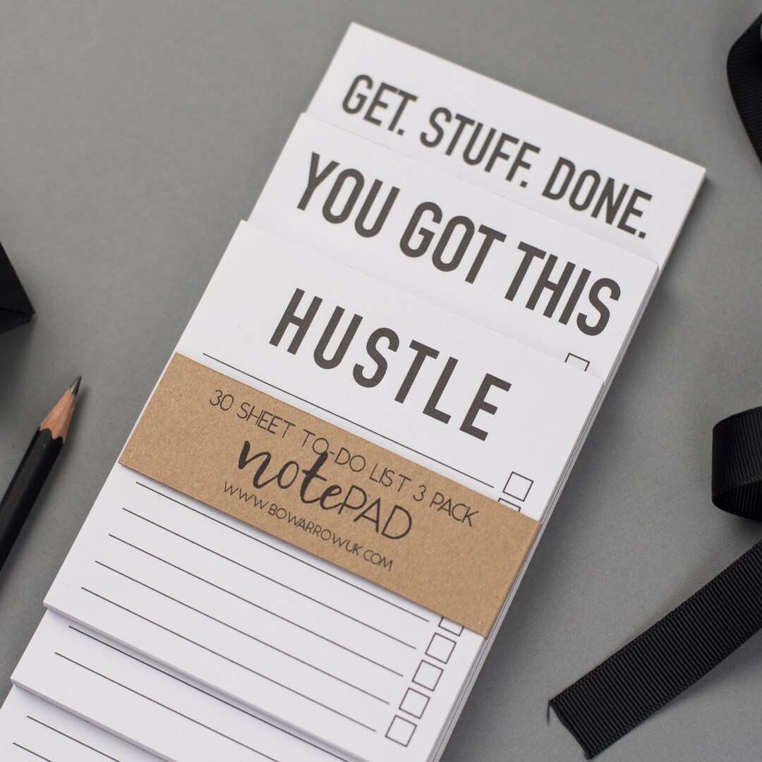 To-do List Notepad 3 Pack, Handmade DL Notepad, Tick Box to Do List ...