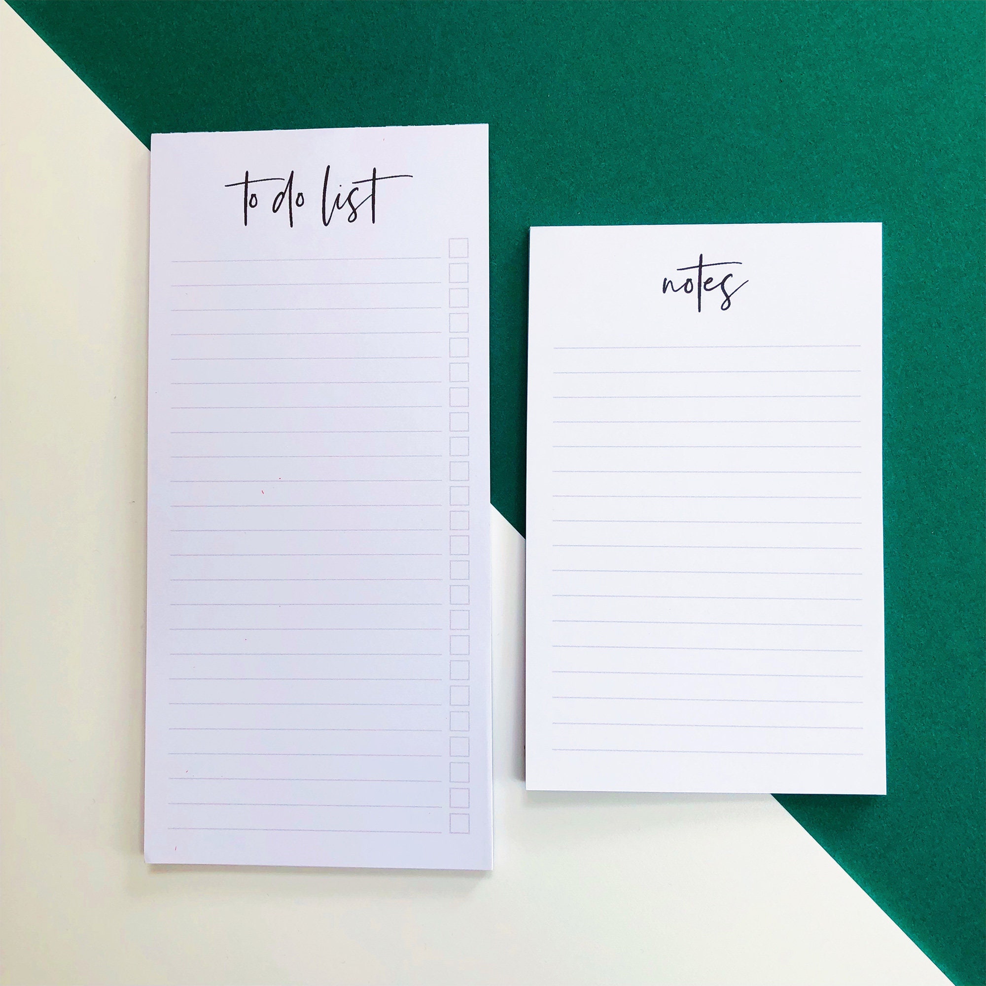 To-do List and Notes 2 Pack Notepad, Handmade DL Notepad, Tick Box to ...