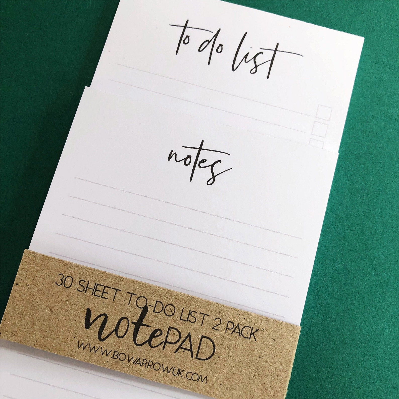 To-do List and Notes 2 Pack Notepad, Handmade DL Notepad, Tick Box to ...