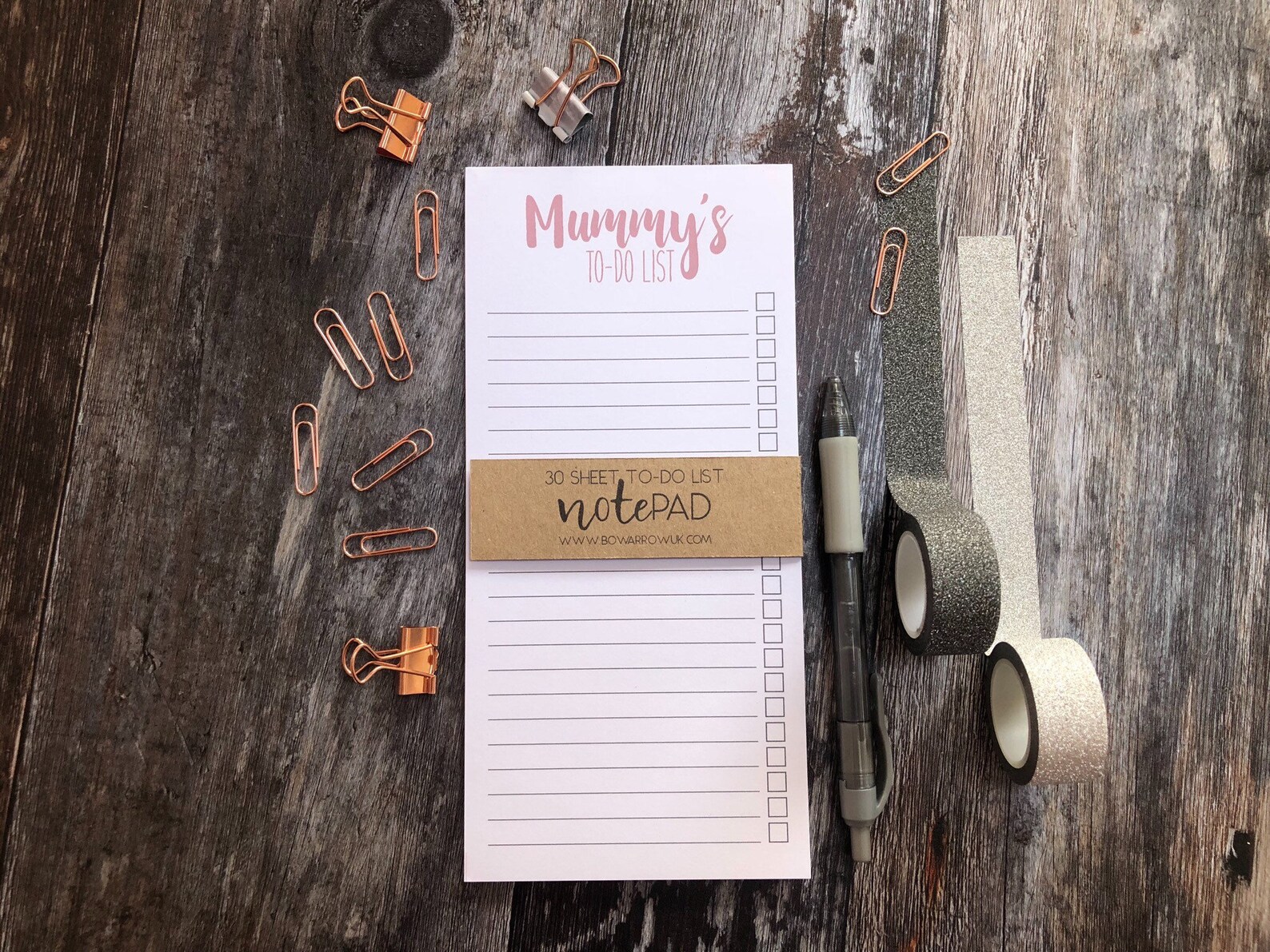 Personalised To-do List Handmade DL Notepad Tick Box to Do - Etsy