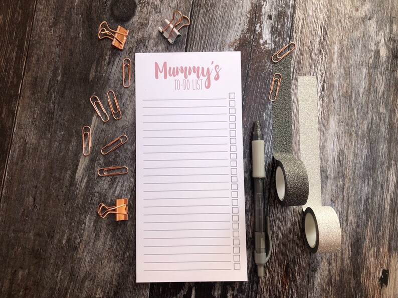 Personalised To-do List Handmade DL Notepad Tick Box to Do - Etsy