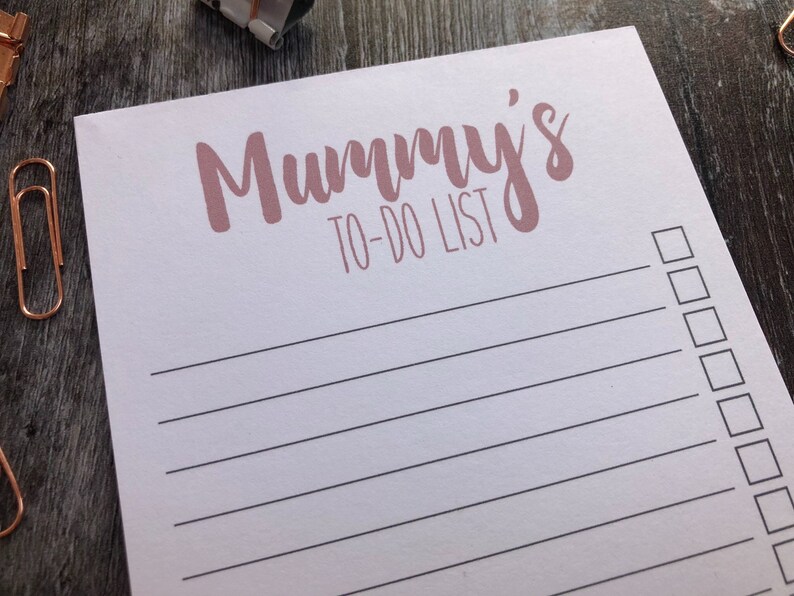 Personalised To-do List Handmade DL Notepad Tick Box to Do - Etsy