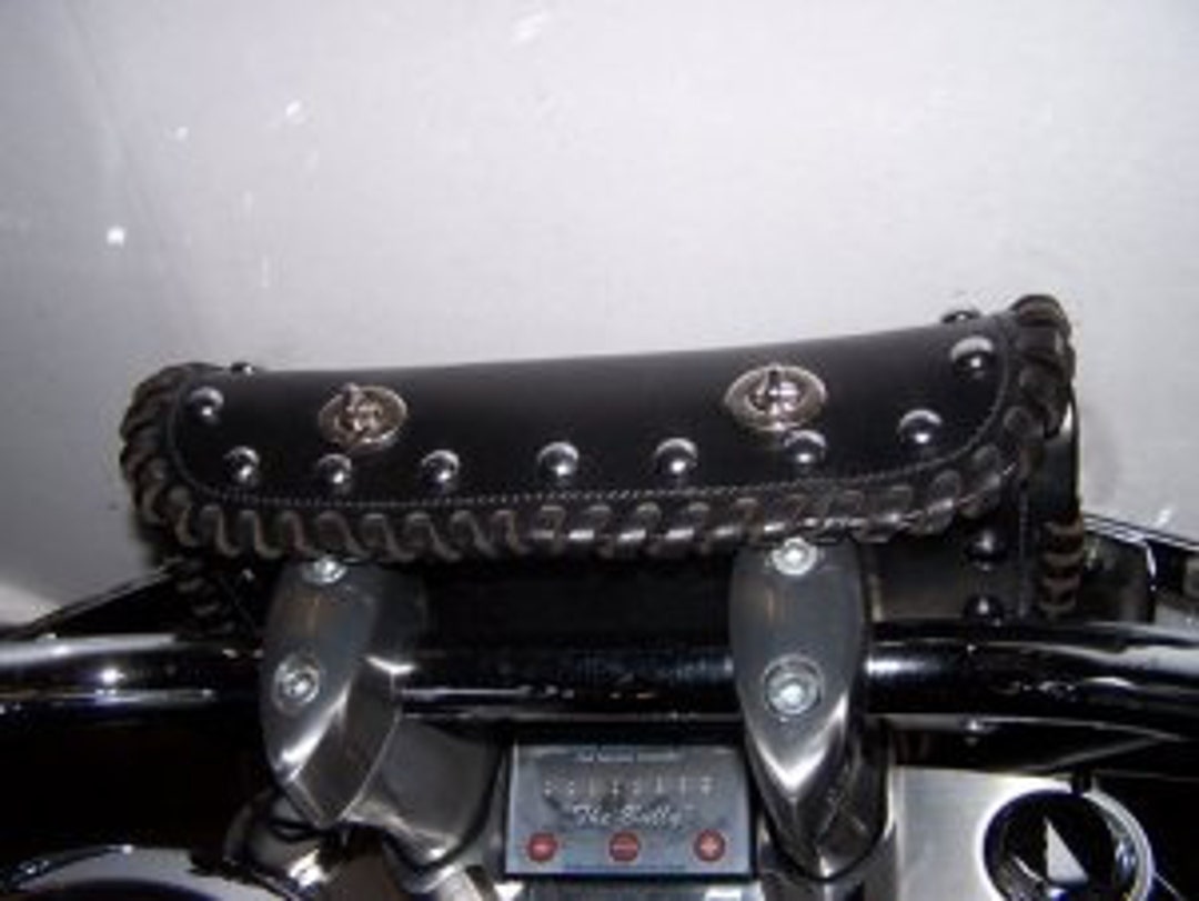 Motorcycle Leather Windshield Bag - Etsy