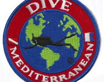 SCUBA DIVING Great White SHARK Patch Iron-on Embroidered - Etsy