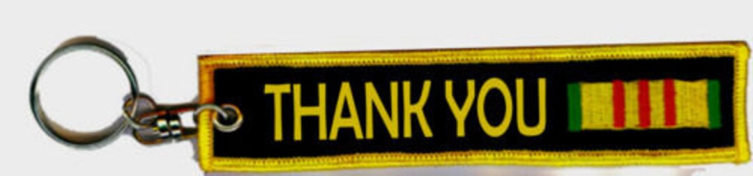 THANK YOU Key Ring - Etsy