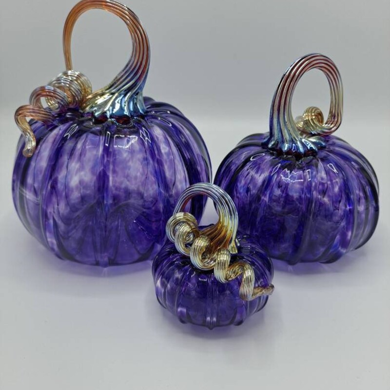 Mini Glass Pumpkin - Etsy