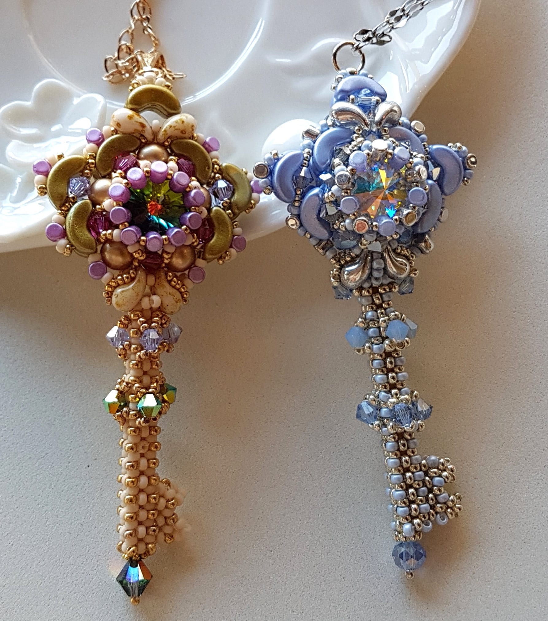 Tutorial "the Key" Pendent, Pattern PDF, Ladygioshop, Pattern With ...