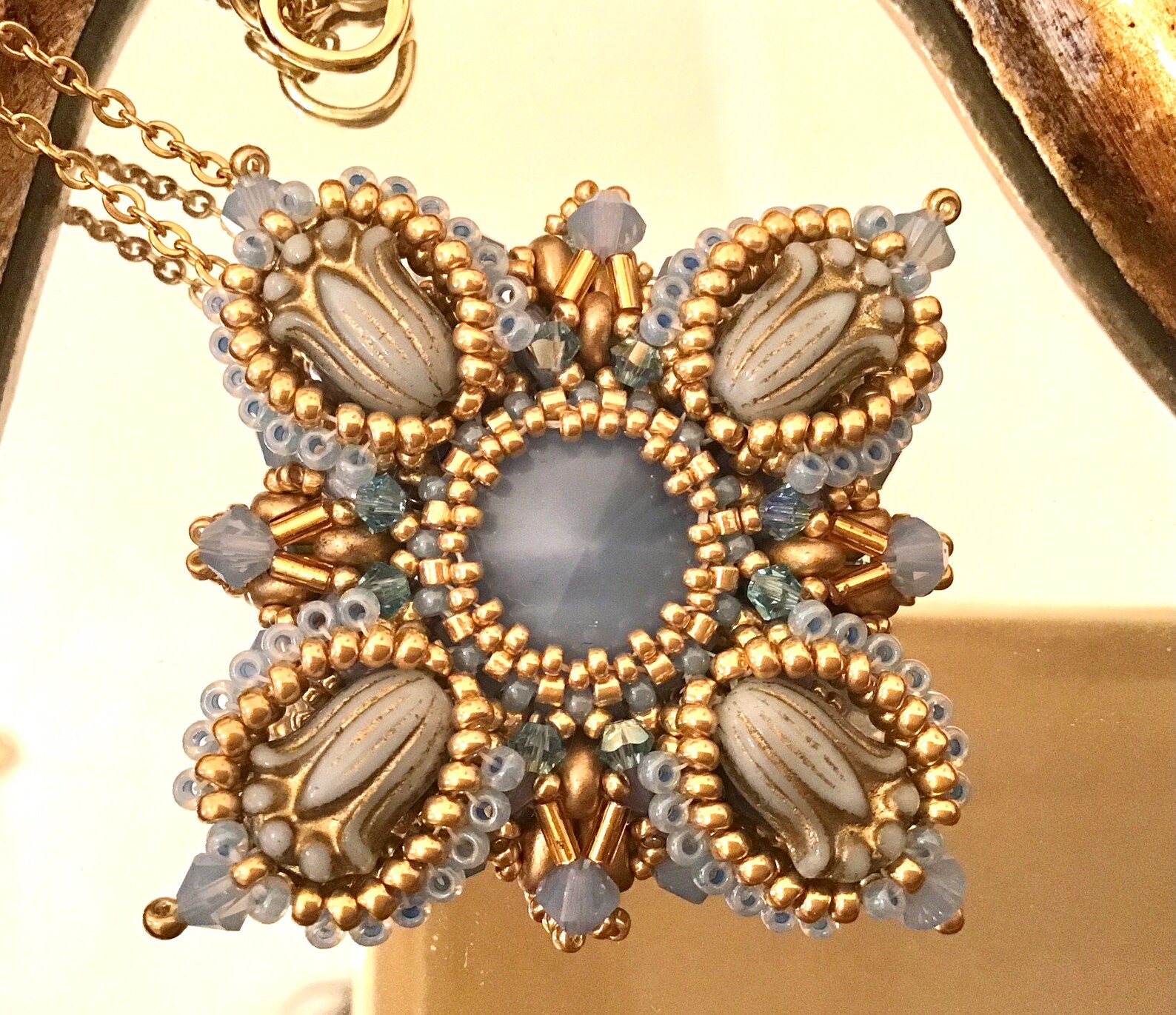 PDF Tutorial to Make the “lucy” Pendant, Pendant With Tulip Beads ...