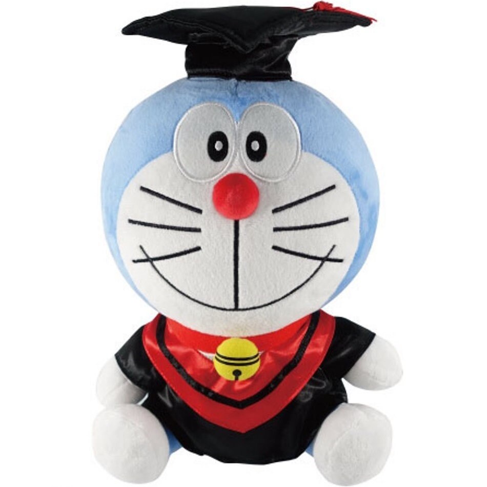 1418 Doraemon Graduation Plush Grad Gift Fluffy - Etsy UK