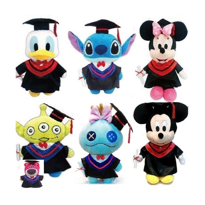 14 23 Cartoon Graduation Plush Figure Grad Gift | Etsy