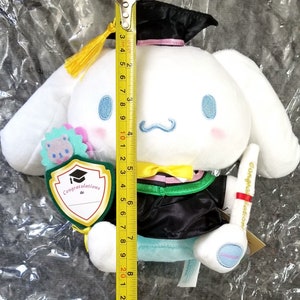 8/ 11 Kawaii Cinnamoroll Graduation Plush Figure Grad Gift Cartoon ...