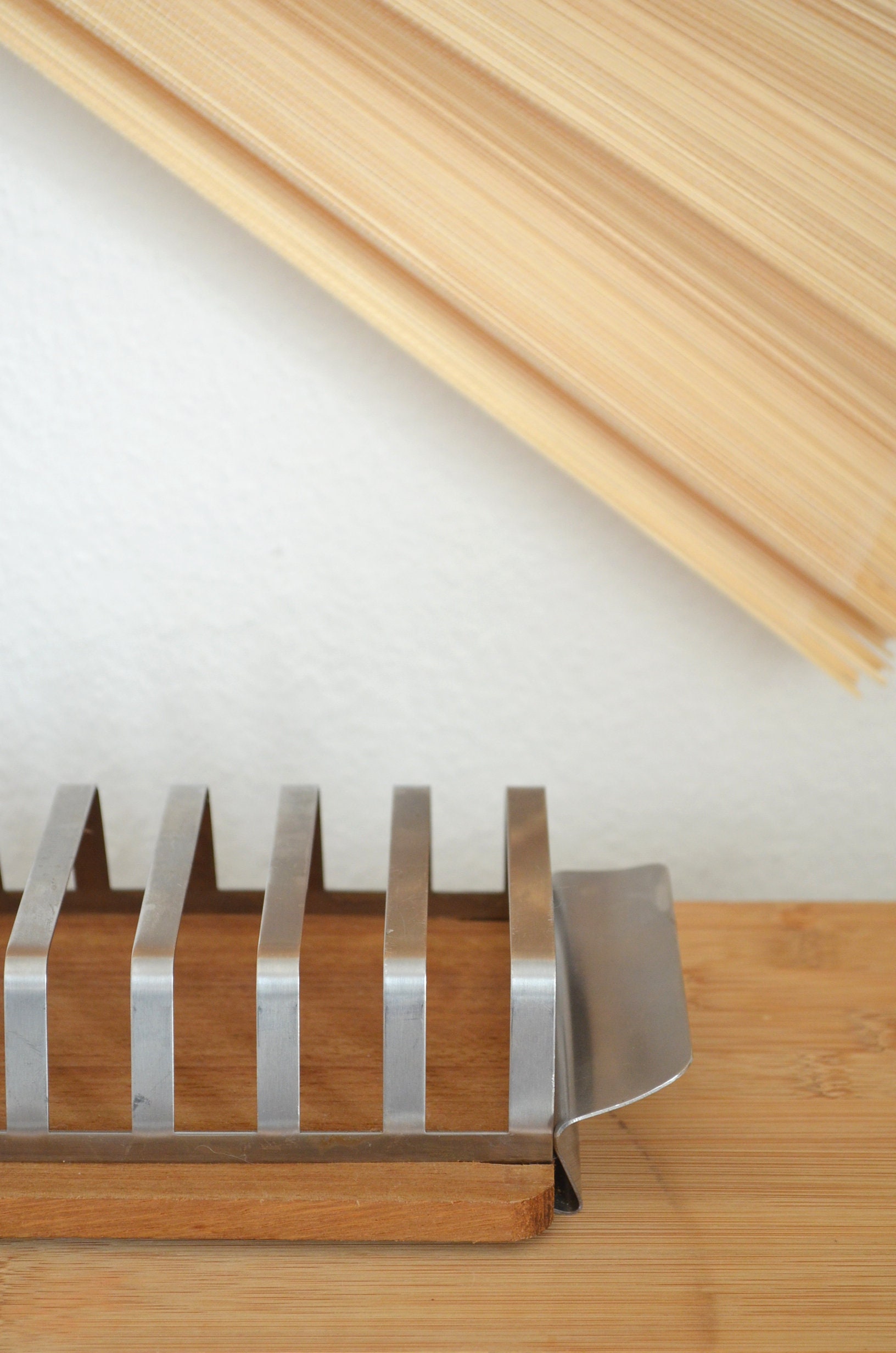 Mid century teak wood toast - stand / holder vintage