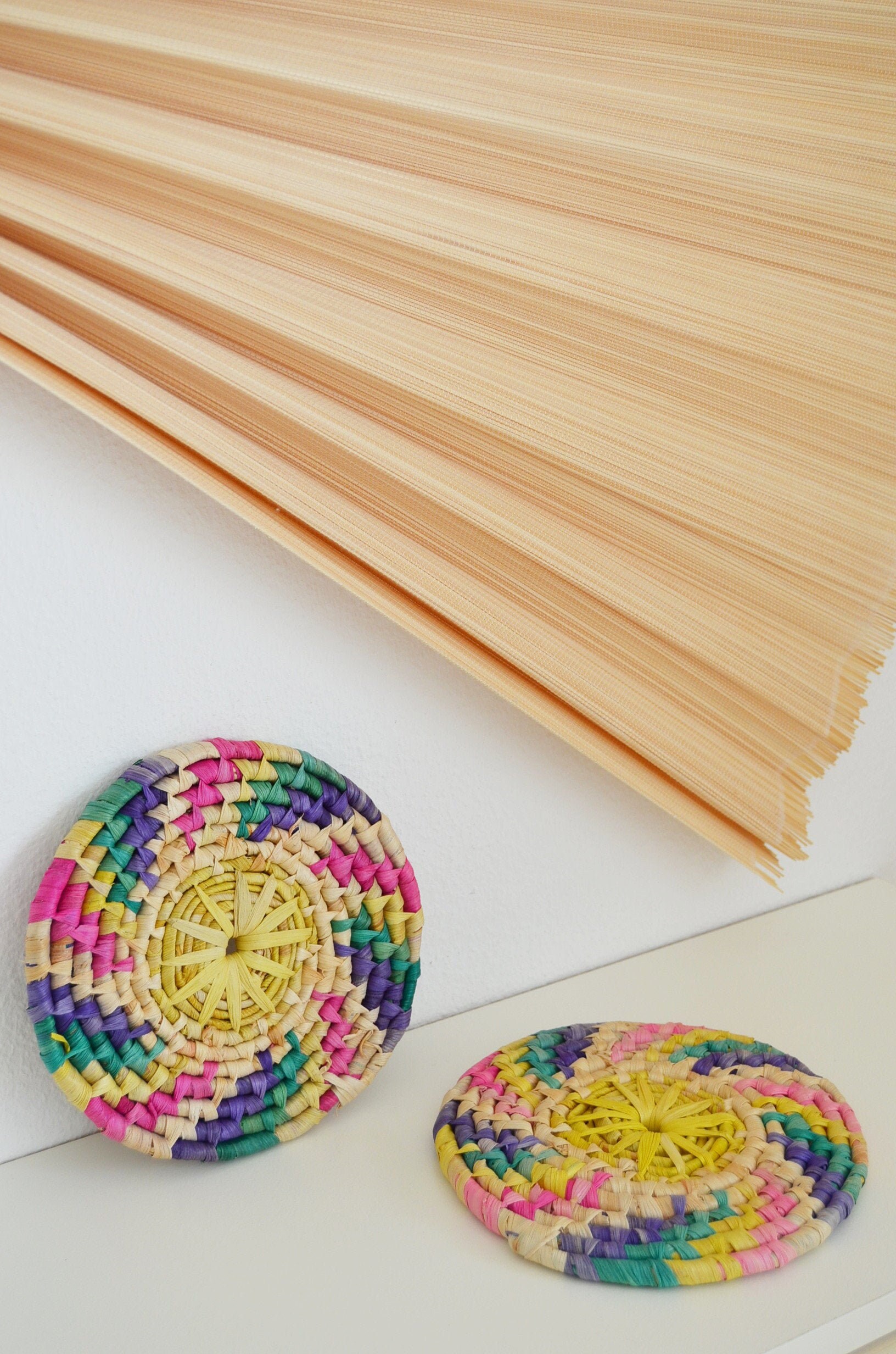 Boheme pot coaster set coasters vintage rattan boho