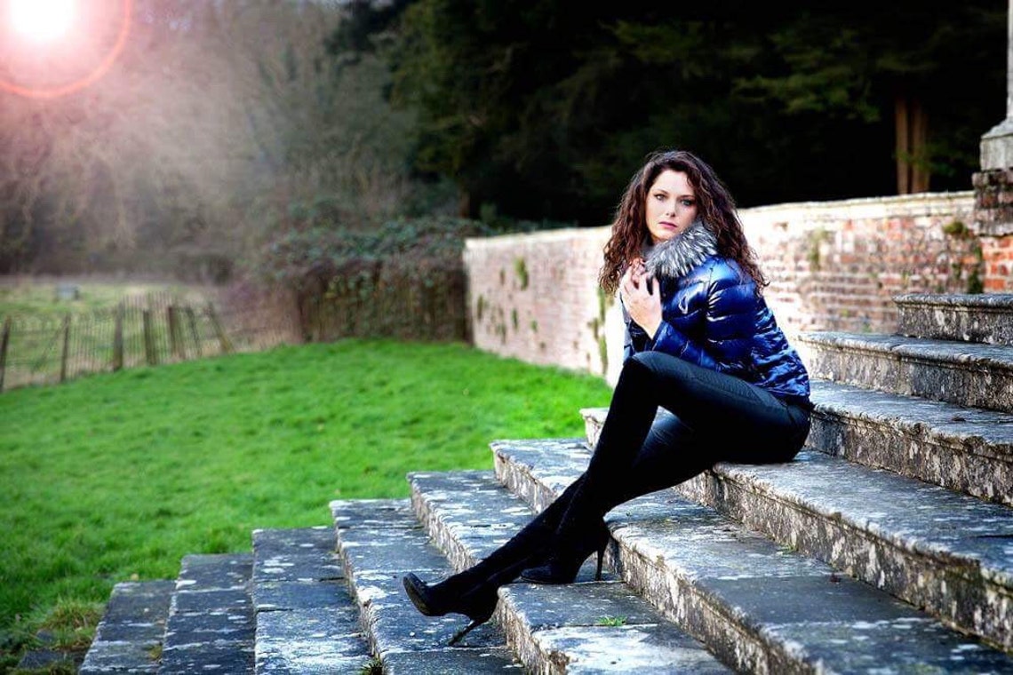 KUDU Blue Ice Down Jacket - Etsy UK