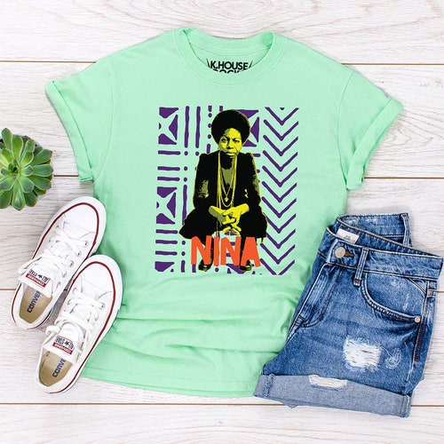 Nina Simone T-shirt Icon Singer DTG Tee Printed Tee - Etsy