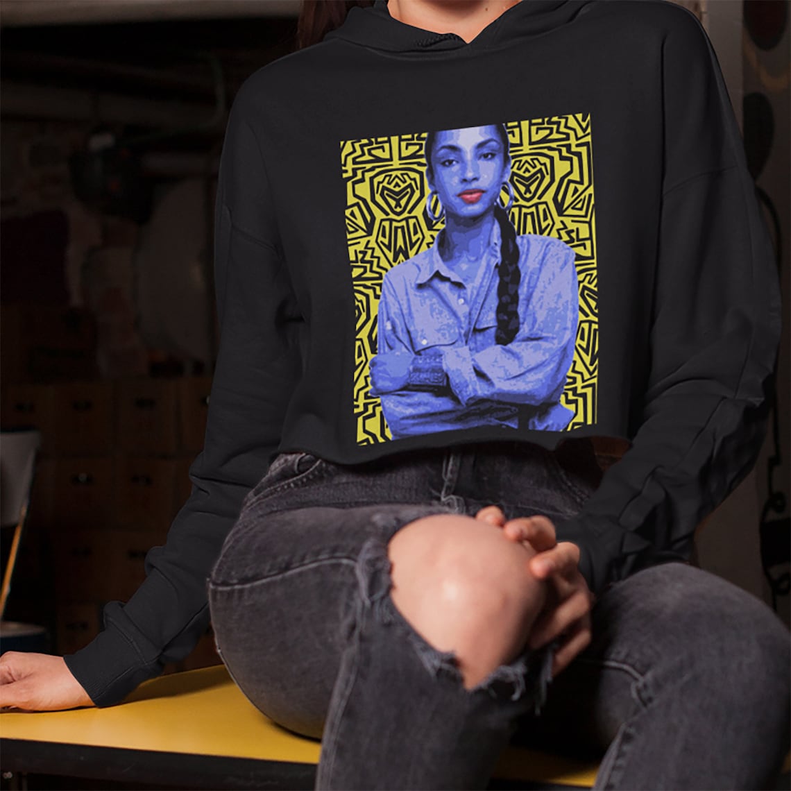Sade Cropped Hoodie Hoodie Crop Hoodie Sade Hoodie Sade - Etsy