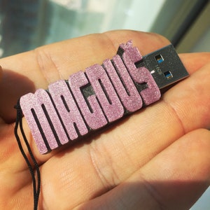 Personalized USB Flash Drive With Custom Text - Etsy