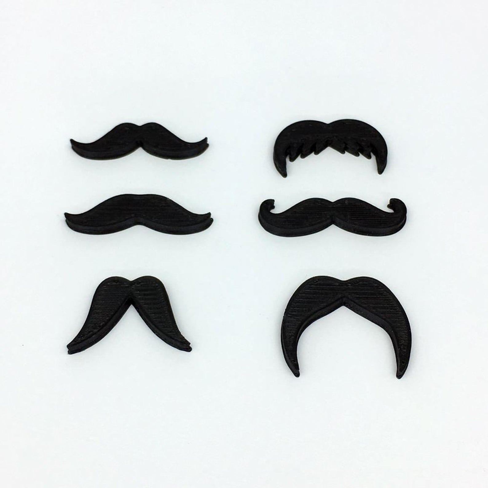 Funny 3D Printed Magnetic on the Photos Accessories, Moustache, Hearts ...