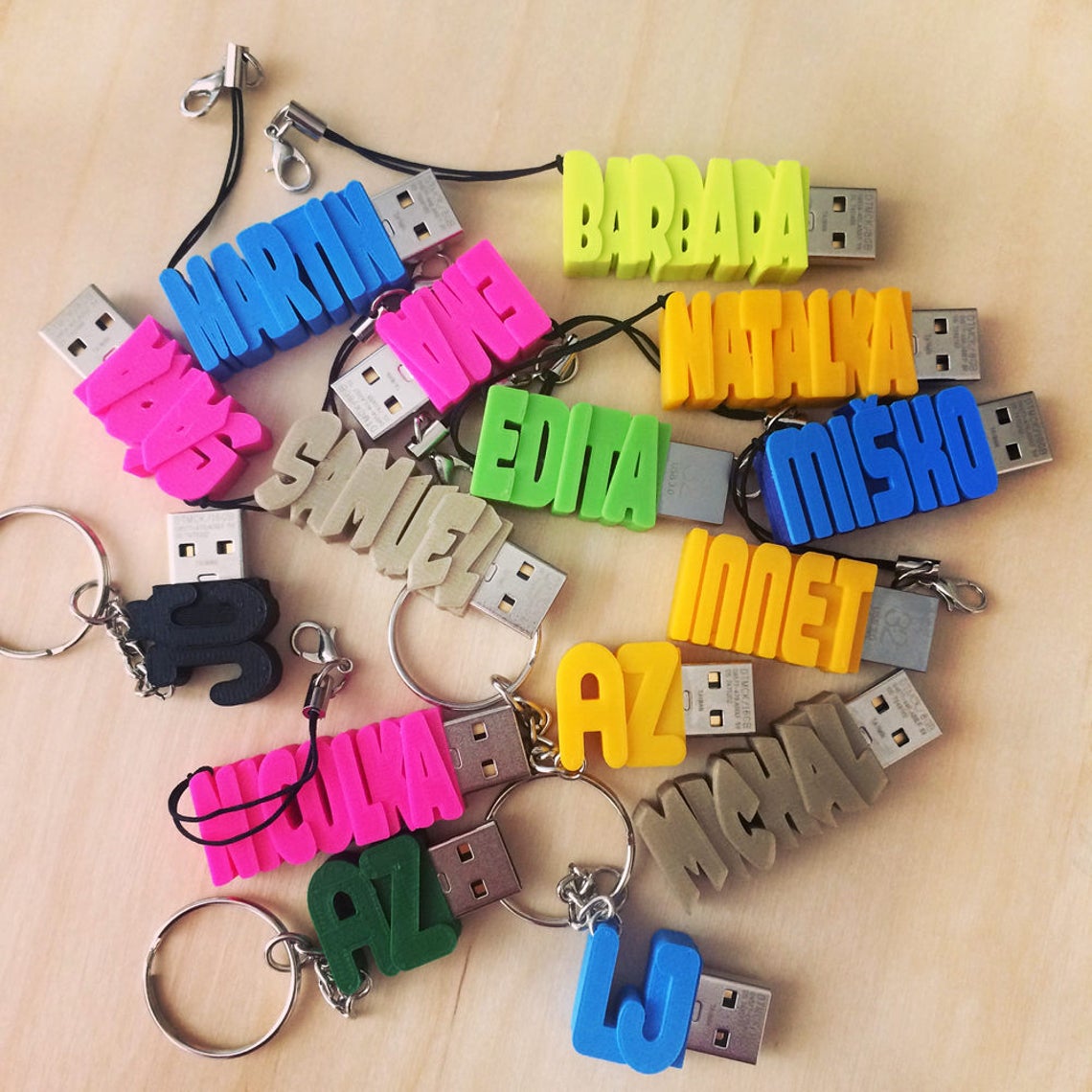 Personalized USB Flash Drive With Custom Name 3D Printed - Etsy