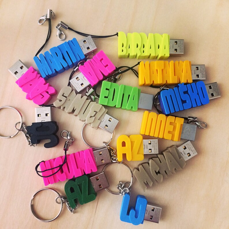 Personalized USB Flash Drive With Custom Name - 3D Printed - Etsy