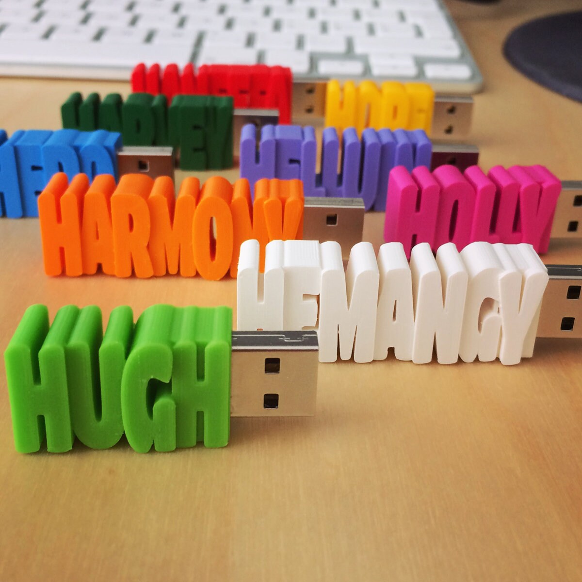 Personalized USB Flash Drive With Custom Name - 3D Printed - Etsy