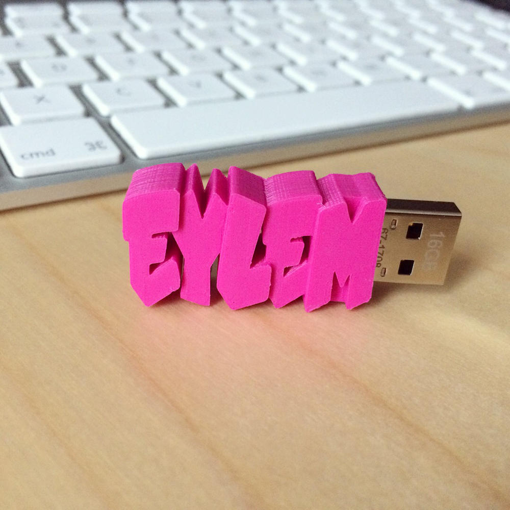 Personalized USB Flash Drive With Custom Name 3D Printed - Etsy