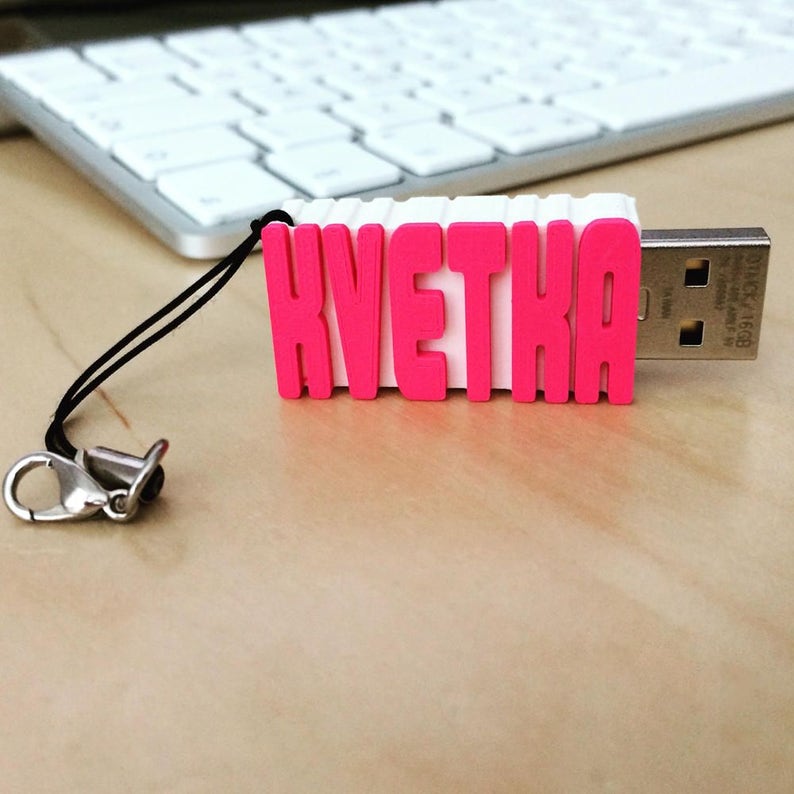Personalized USB Flash Drive With Custom Text - Etsy