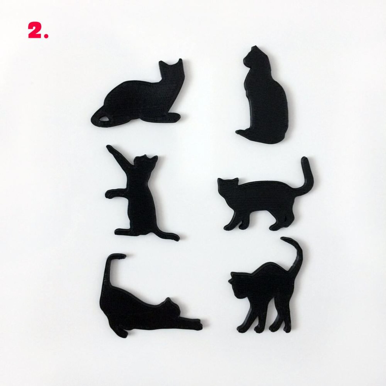 18 Pcs 3D Printed Magnetic Cats - Etsy