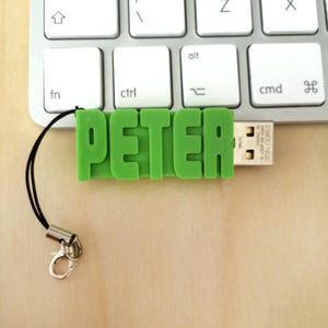 Personalized USB Flash Drive With Custom Text - Etsy