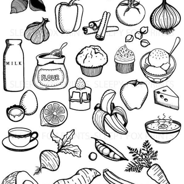 Chalkboard Food Art - Etsy