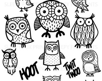 Hoot Clip Art - Etsy