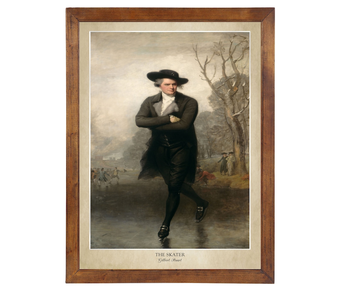 The Skater, Gilbert Stuart 1782; 24x36 Inch Print Reproduced From a ...