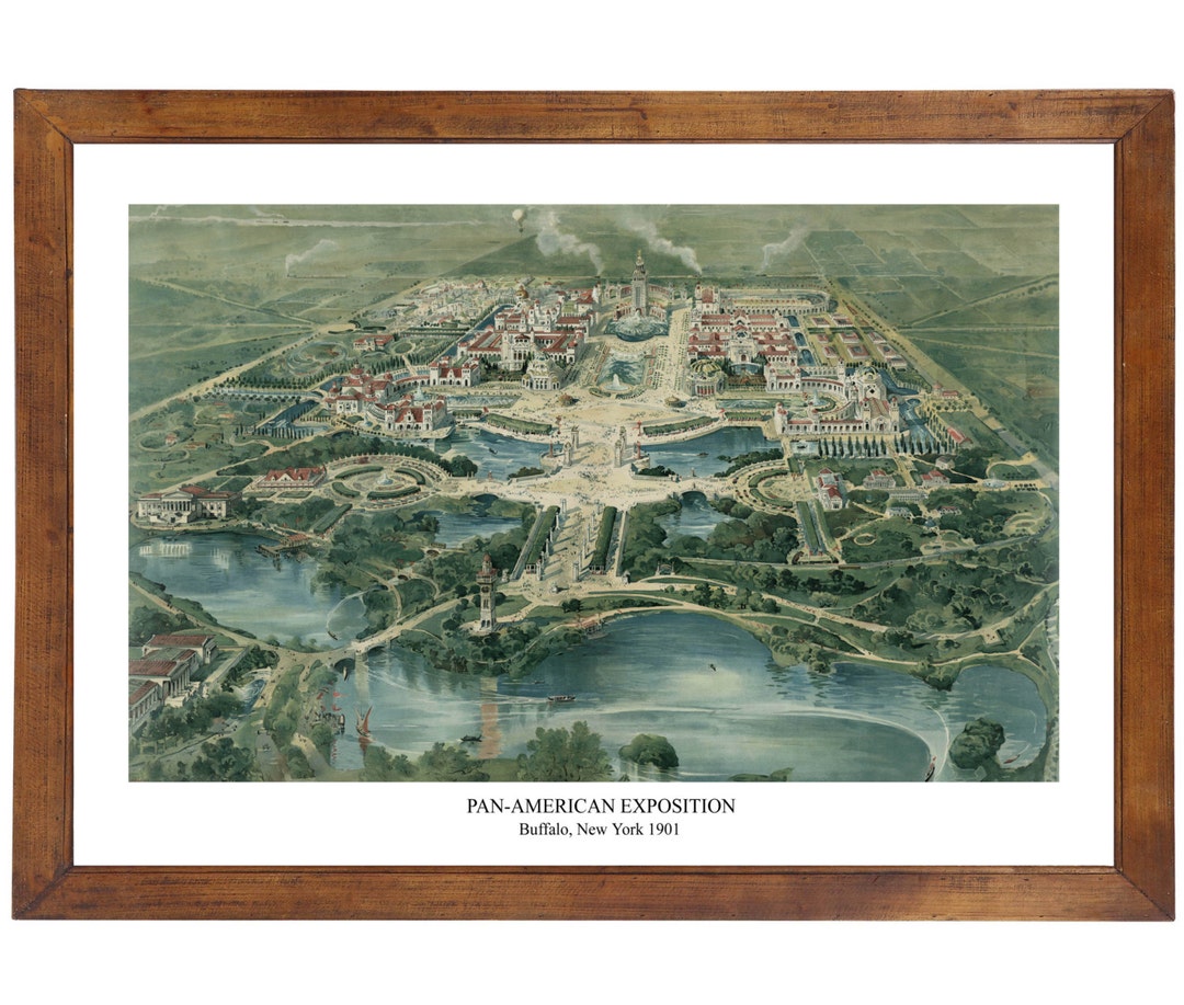 Pan-american Exposition, Buffalo NY, 1901; 24x36 Inch Print Reproduced ...
