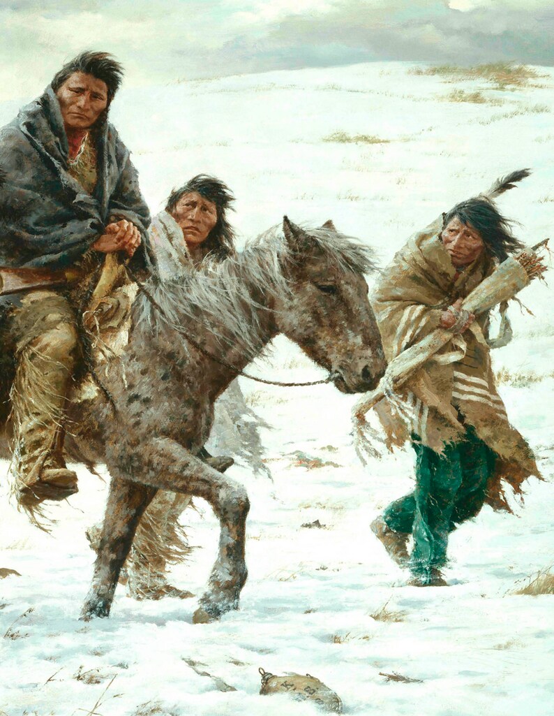 I Will Fight No More Forever Nez Perce Chief Joseph 24x36 | Etsy