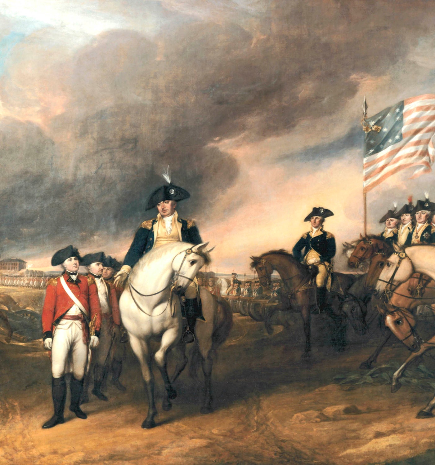 Surrender of Lord Cornwallis at Yorktown, John Trumbull 1826 24x36 Inch ...