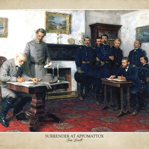 Surrender at Appomattox; 24x36 Inch Print Reproduced From a Vintage ...