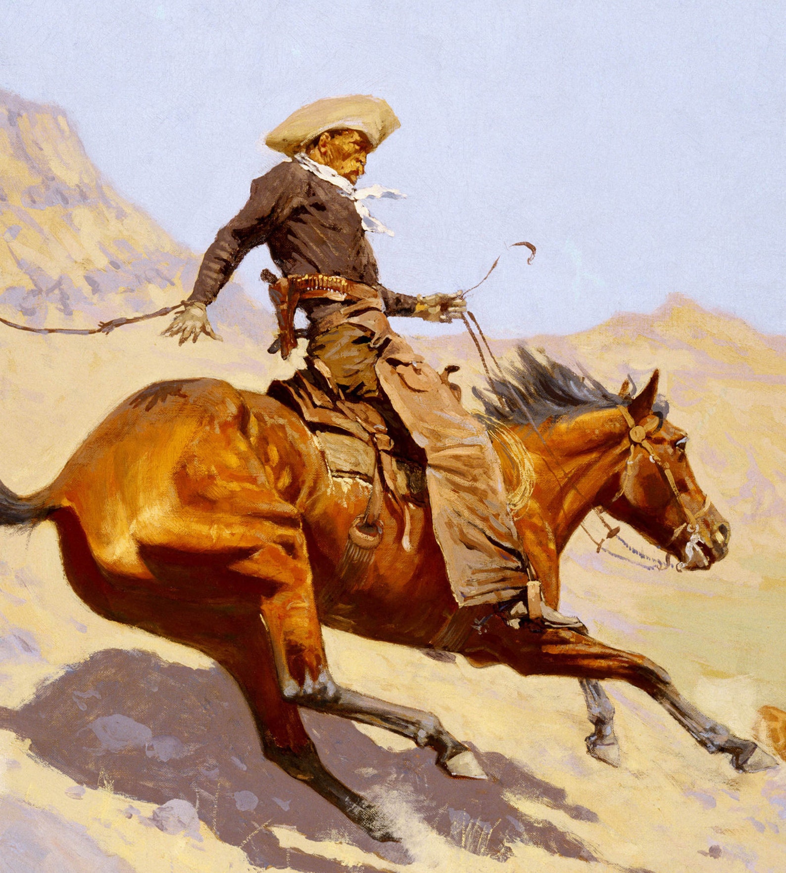 The Cowboy by Frederic Remington, 1902; 24x36 Inch Print Reproduced ...