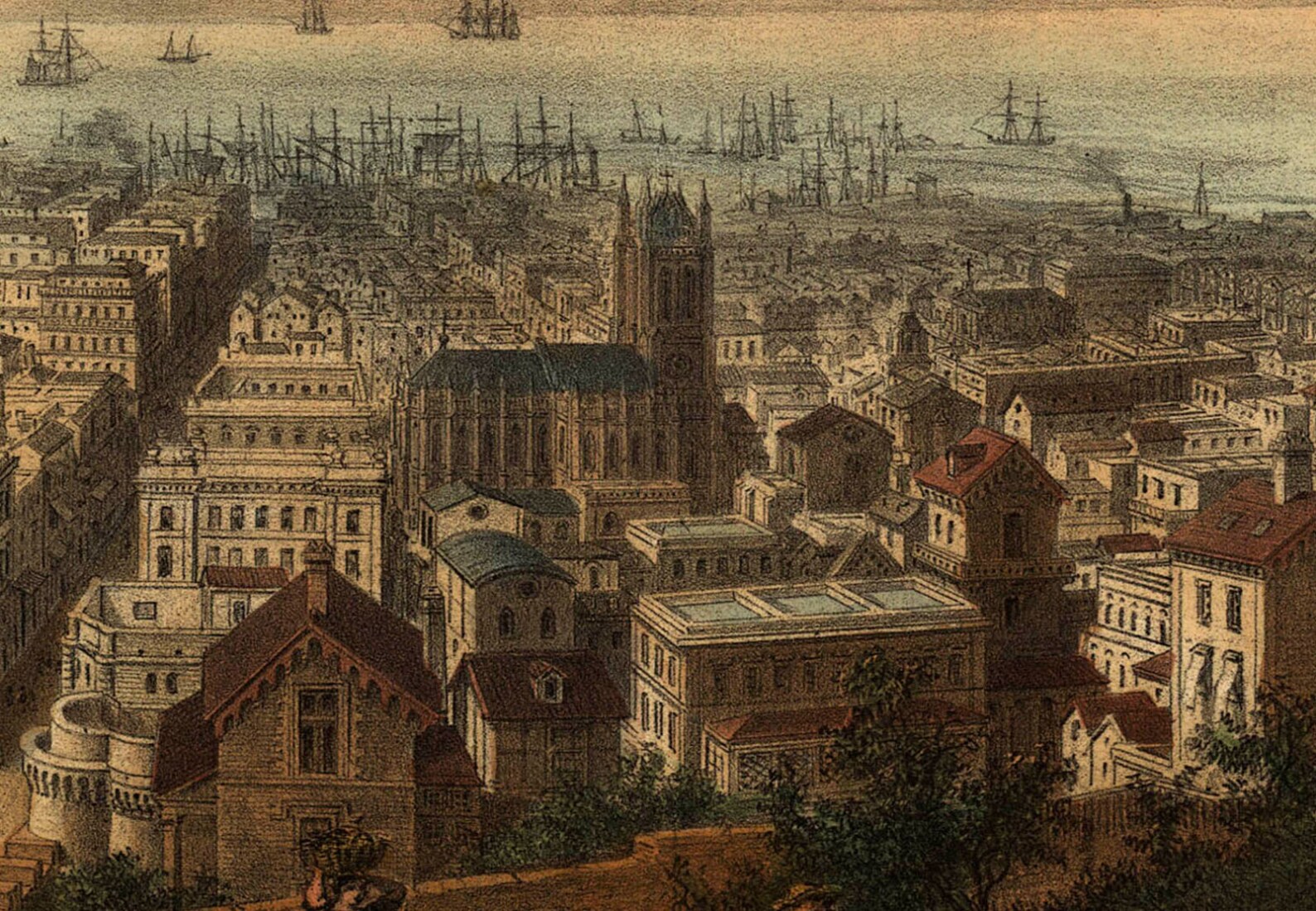 San Francisco, 1860; 24x36 Inch Print Reproduced From a Vintage ...