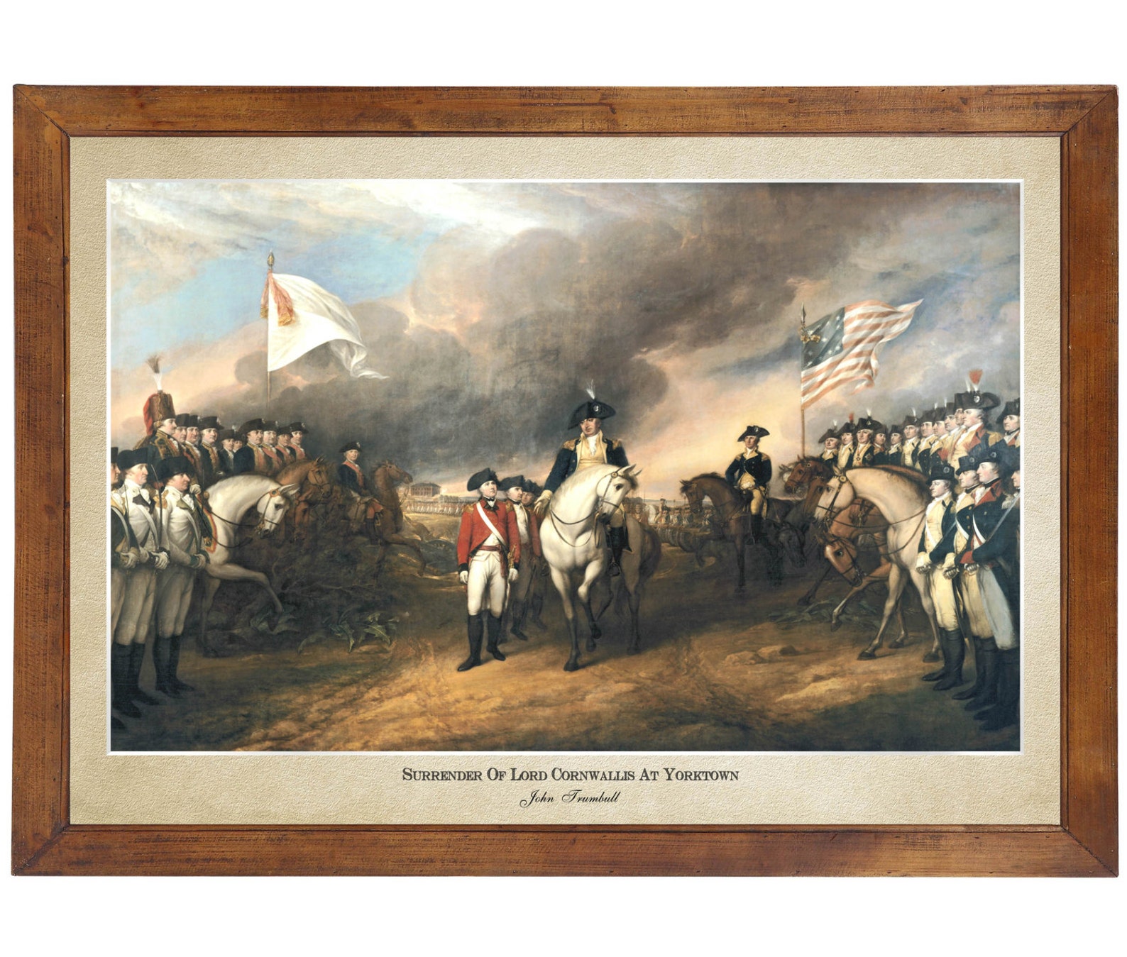 Surrender of Lord Cornwallis at Yorktown, John Trumbull 1826; 24x36 ...