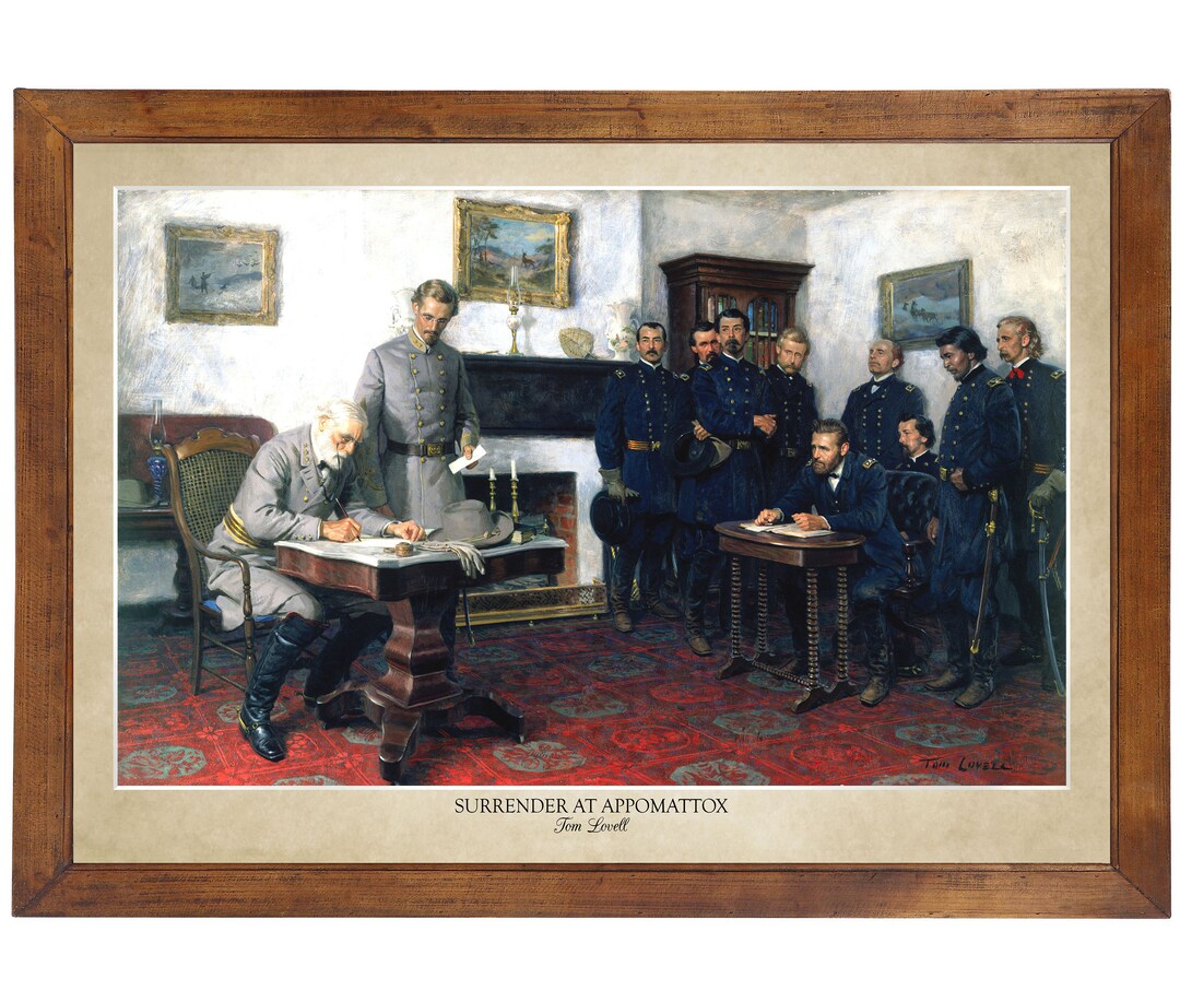 Surrender at Appomattox; 24x36 Inch Print Reproduced From a Vintage ...