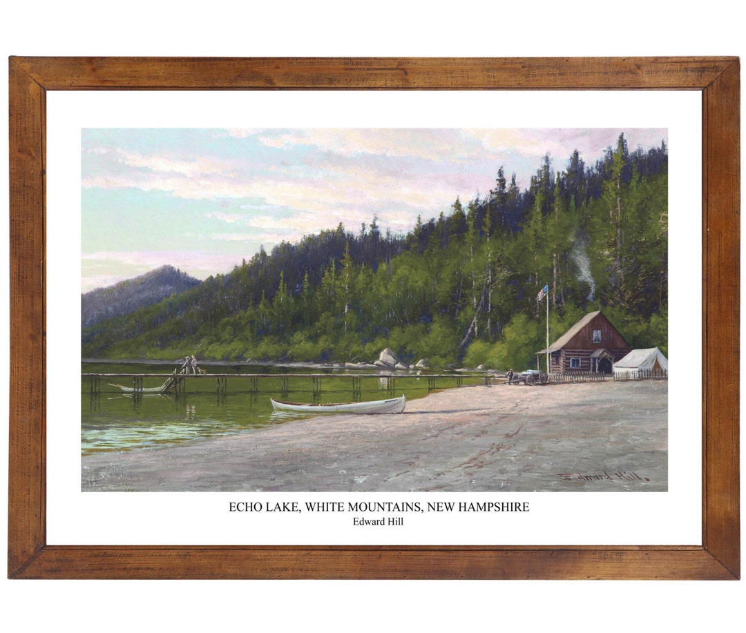 Echo Lake, White Mountains, New Hampshire by Edward Hill; 24x36 Inch ...