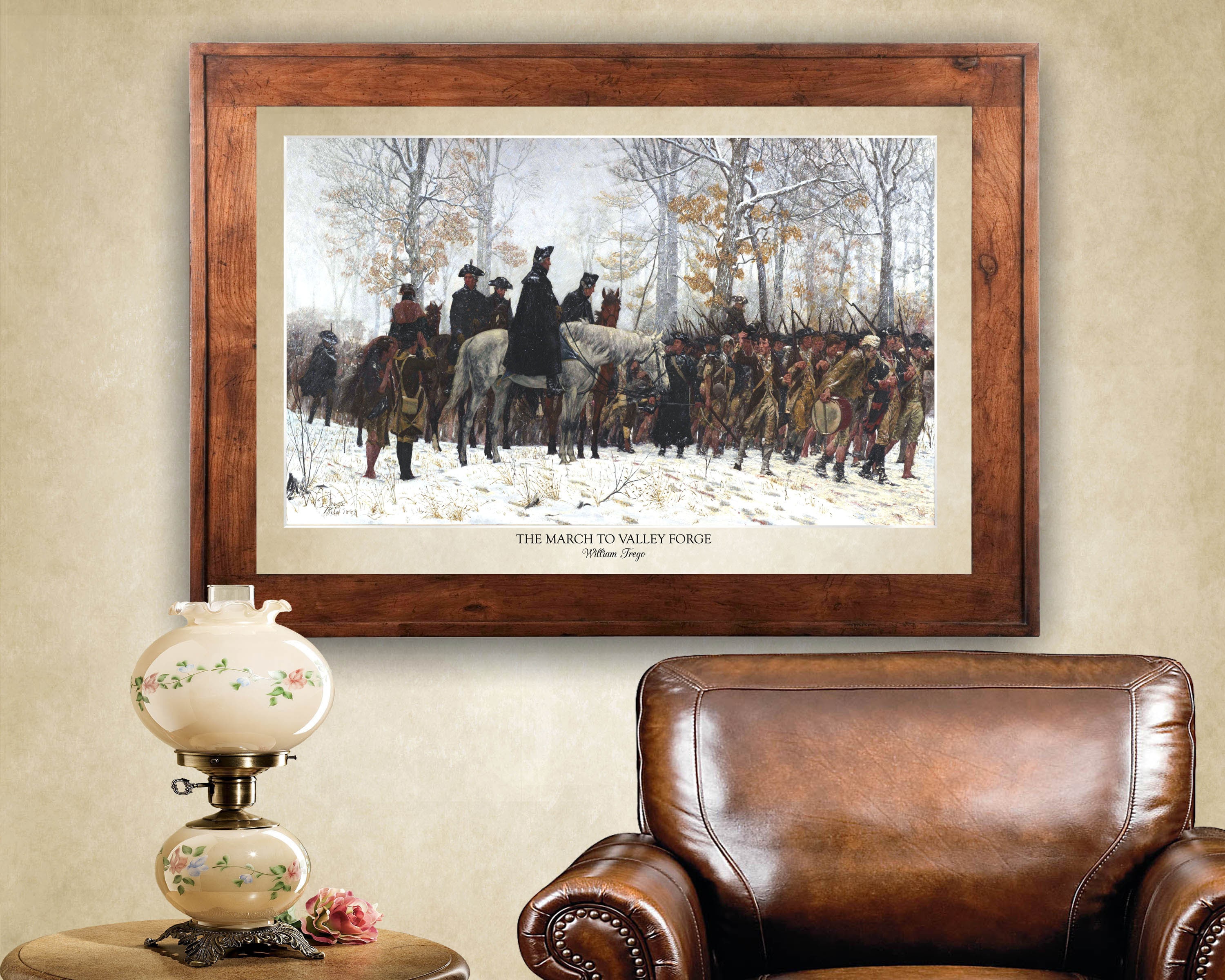 The March to Valley Forge, William Trego; 24x36 Inch Print Reproduced ...