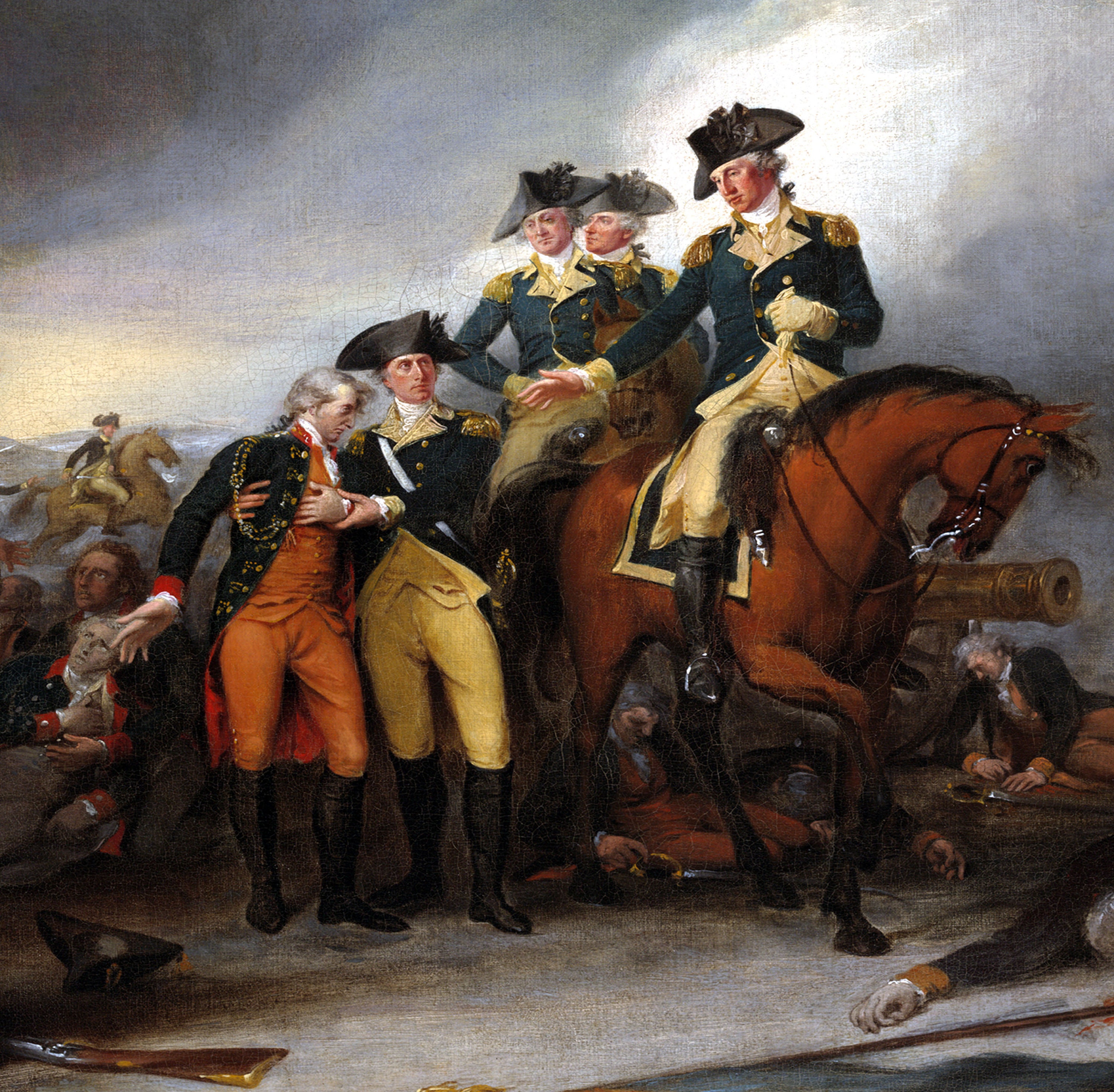 The Capture of the Hessians at Trenton, John Trumbull 1828; 24x36 Inch ...